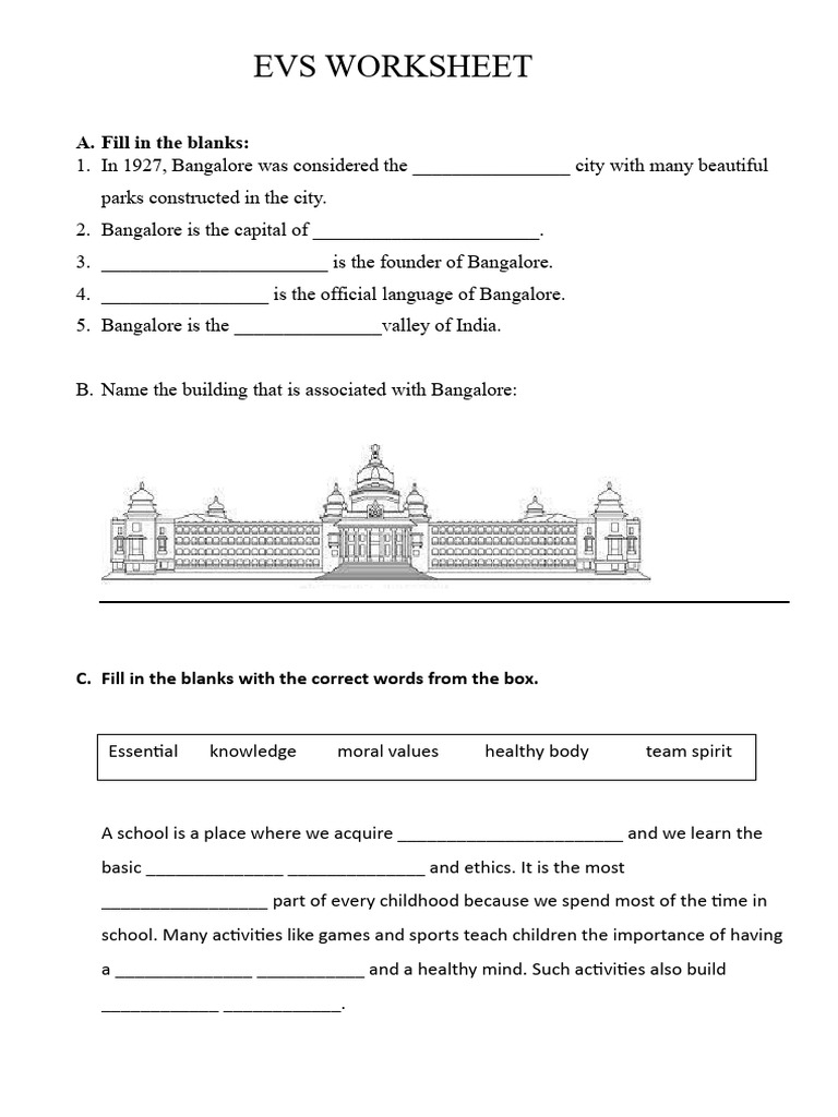 EVS Exam Worksheet | PDF