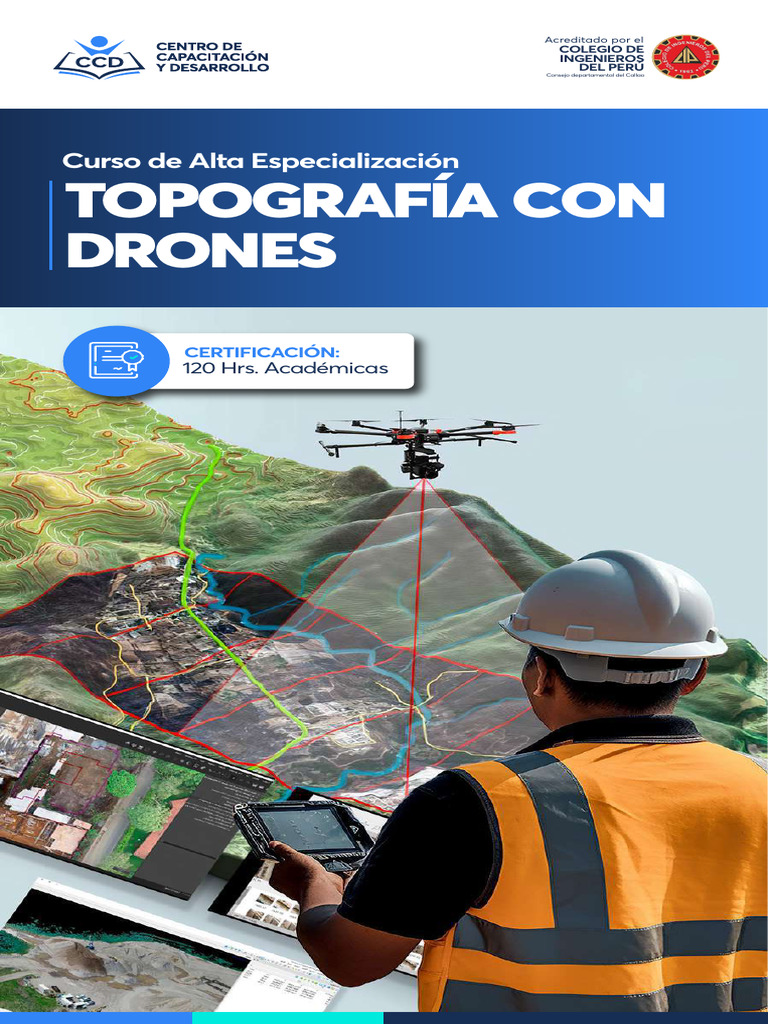 Topografía Con Drones | PDF | Ingeniería | Vehículo aéreo no tripulado