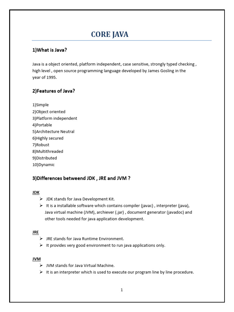 AllImportantQuestions (1) - 1 | PDF | Class (Computer Programming) | Method (Computer Programming)