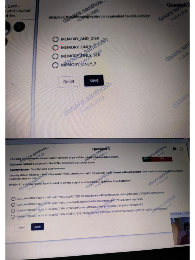 Spark Certification Questions1 | PDF