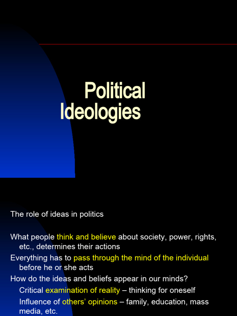 Political Ideologies | PDF | Conservatism | Ideologies