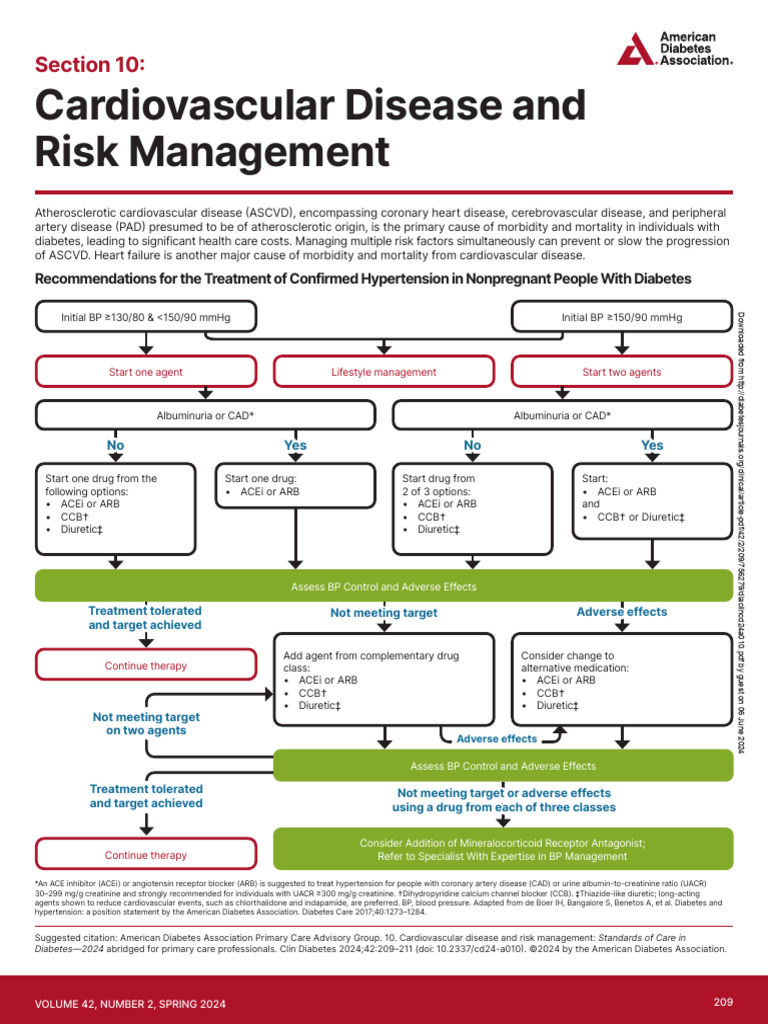 Ada 2024 CV Risk | PDF | Atherosclerosis | Statin