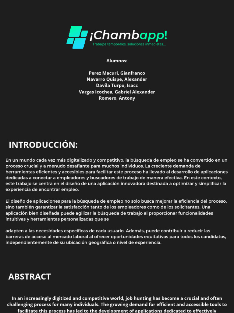 EXPO | PDF | Aplicación movil | Software de la aplicacion