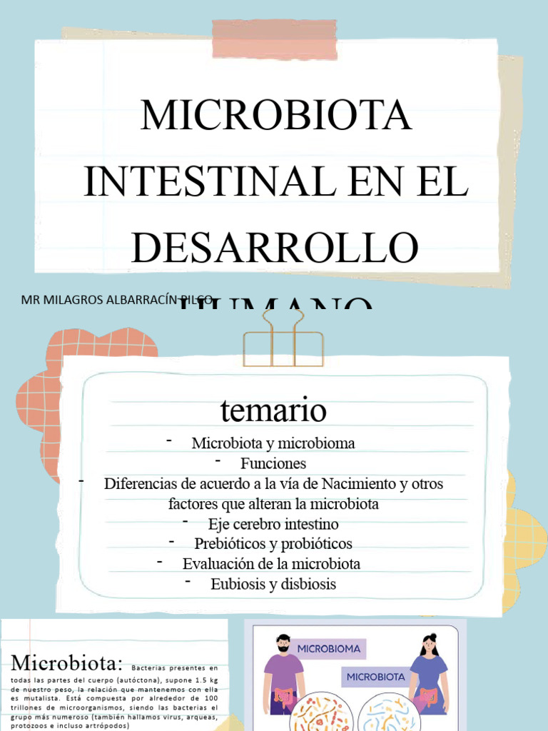 Microbiota Intestinal | PDF | Diarrea | Biología