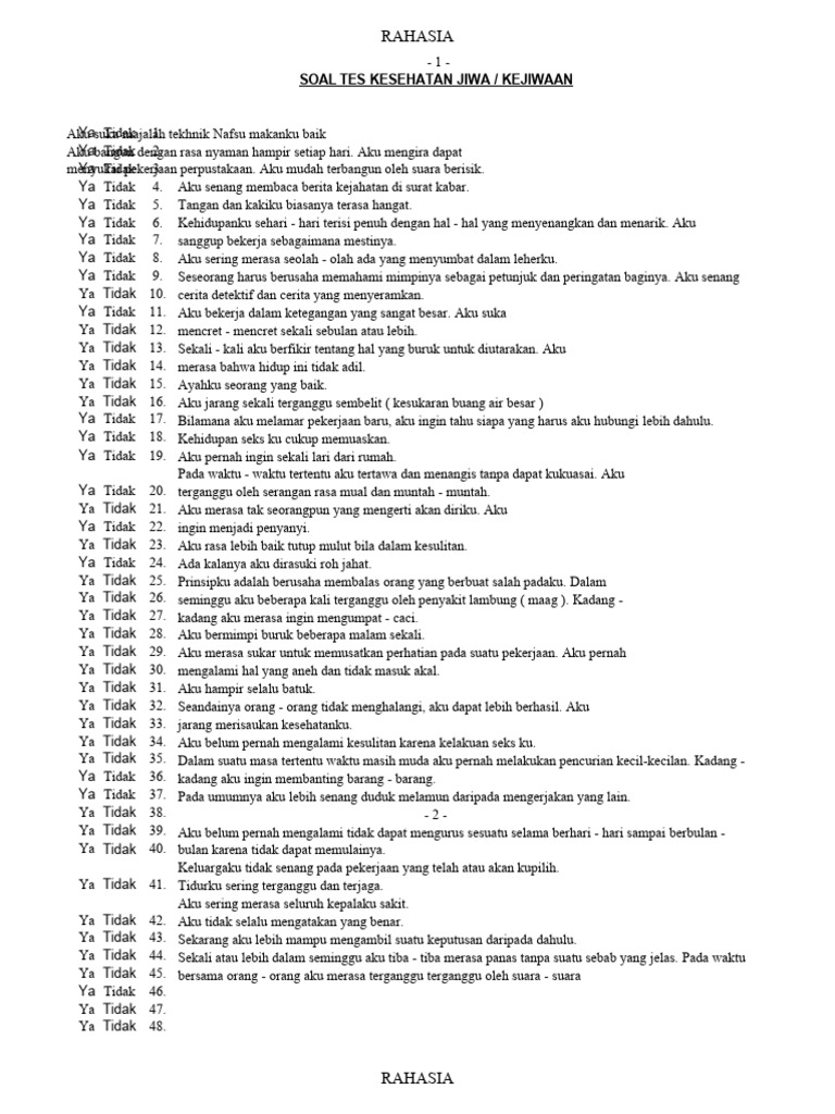Doku - Pub Soal-Keswa | PDF