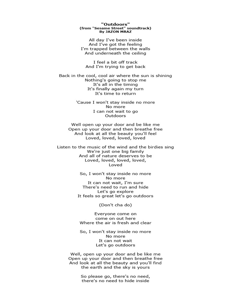 LATIHAN SONG AND ITS LYRICS | PDF