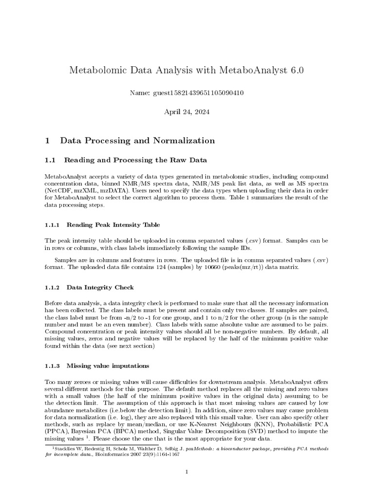 Analysis Report | PDF | Comma Separated Values | Principal Component Analysis