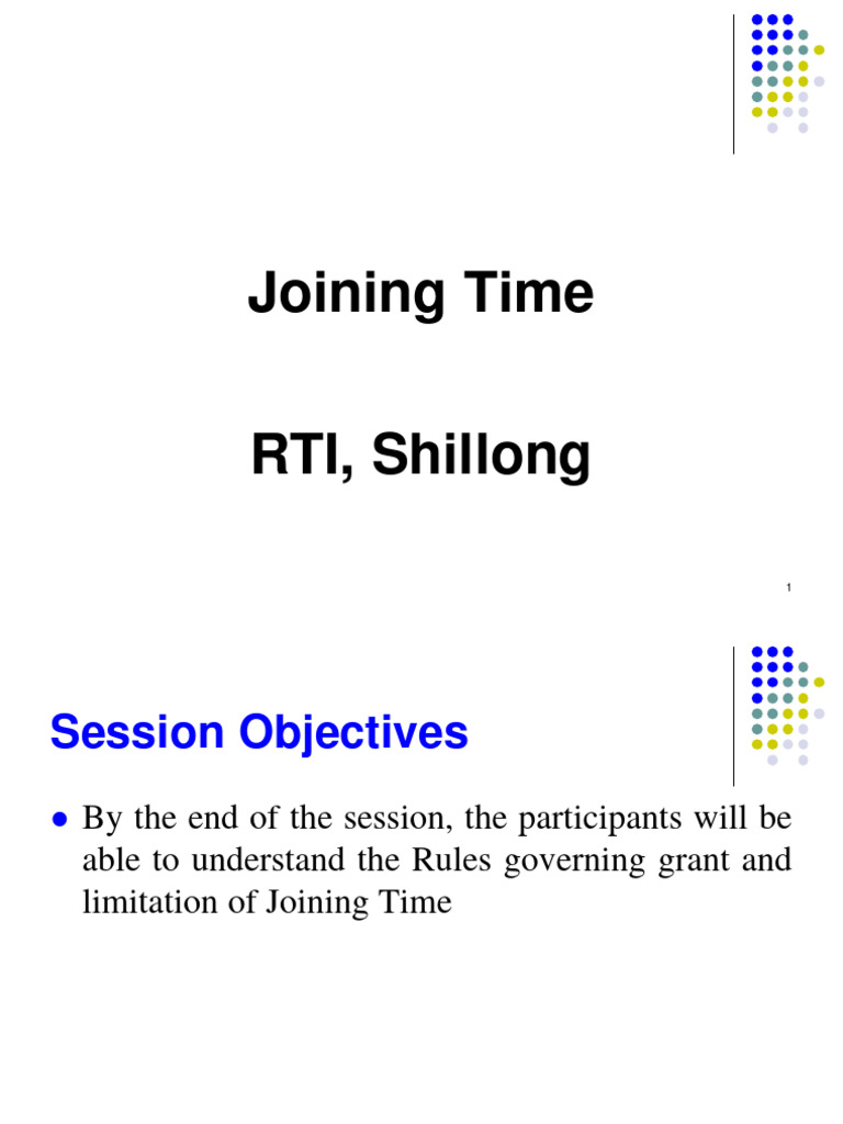 Joining Time Rules | PDF | Justice | Crime & Violence