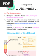 Tissue Fluid Formation in Capillaries | PDF | Lymph | Vein