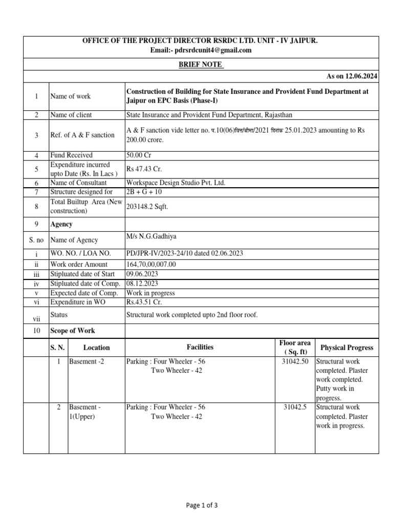 SIPF Brief Note | PDF | Room | Architectural Design