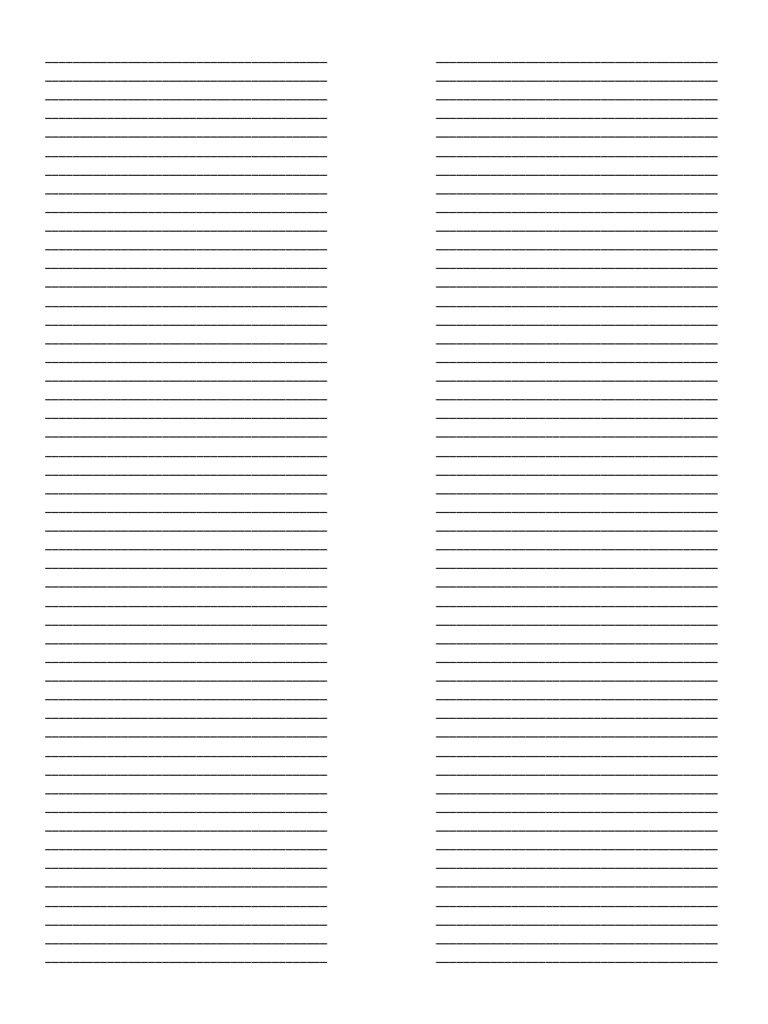 HOJA Rayada en Dos Columnas | PDF