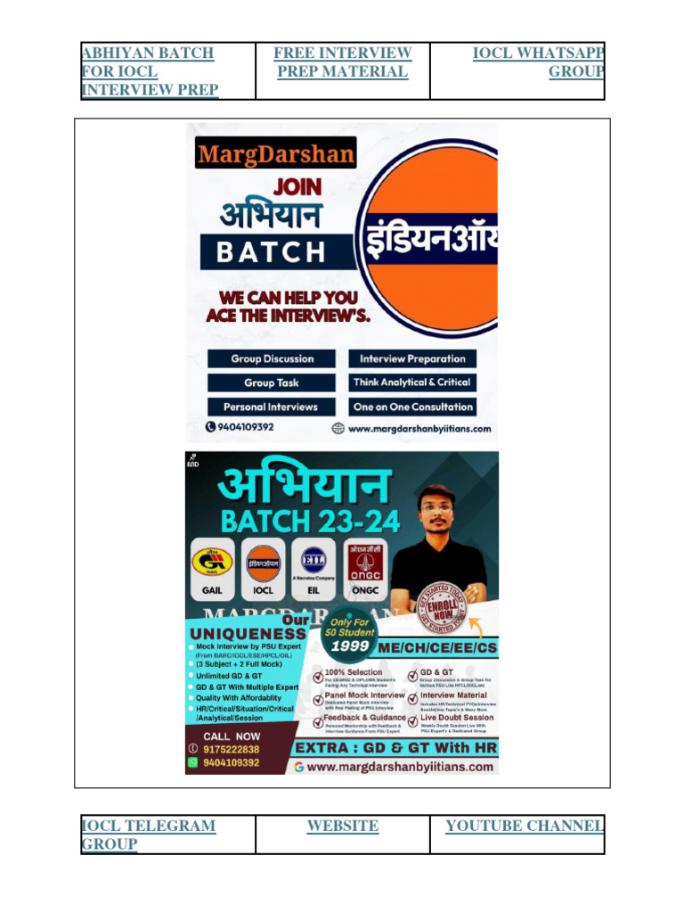 Previous GD & GT Topics Asked in Iocl | PDF