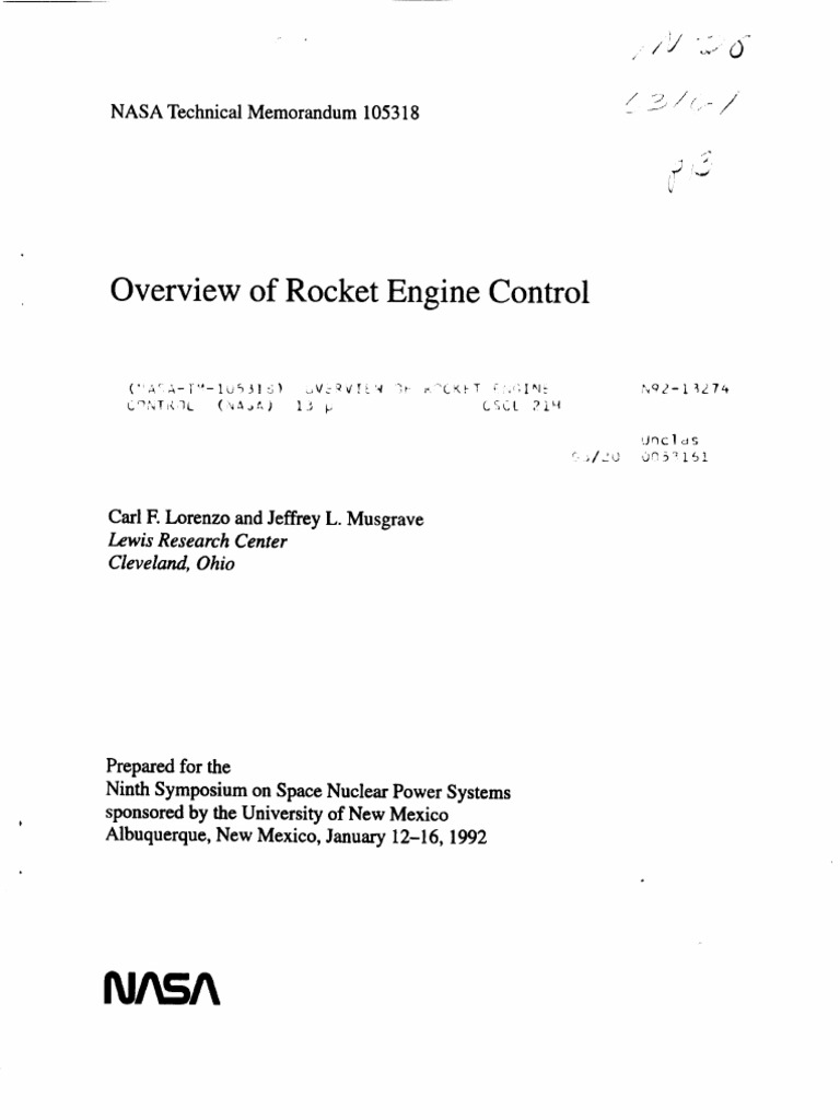 Rocket Engine Control | PDF | Rocket Propellant | Liquid Propellant Rocket