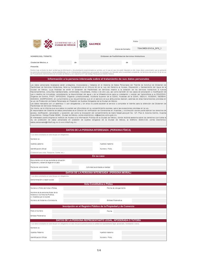 Tsacmex Dva DFS 1 | PDF | México