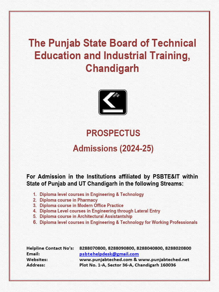 Prospectus 2024 25 | Download Free PDF | University And College Admission | Diploma