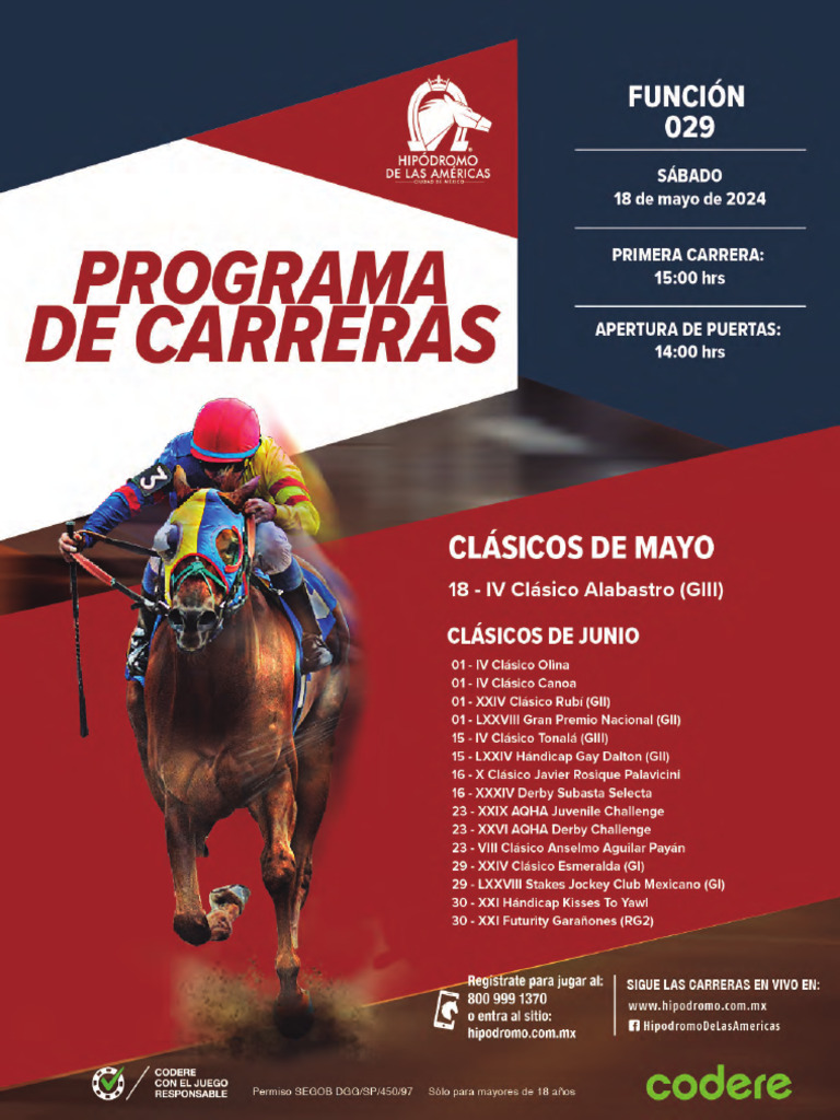 29 Program A 0518 Completo | PDF | Caballos