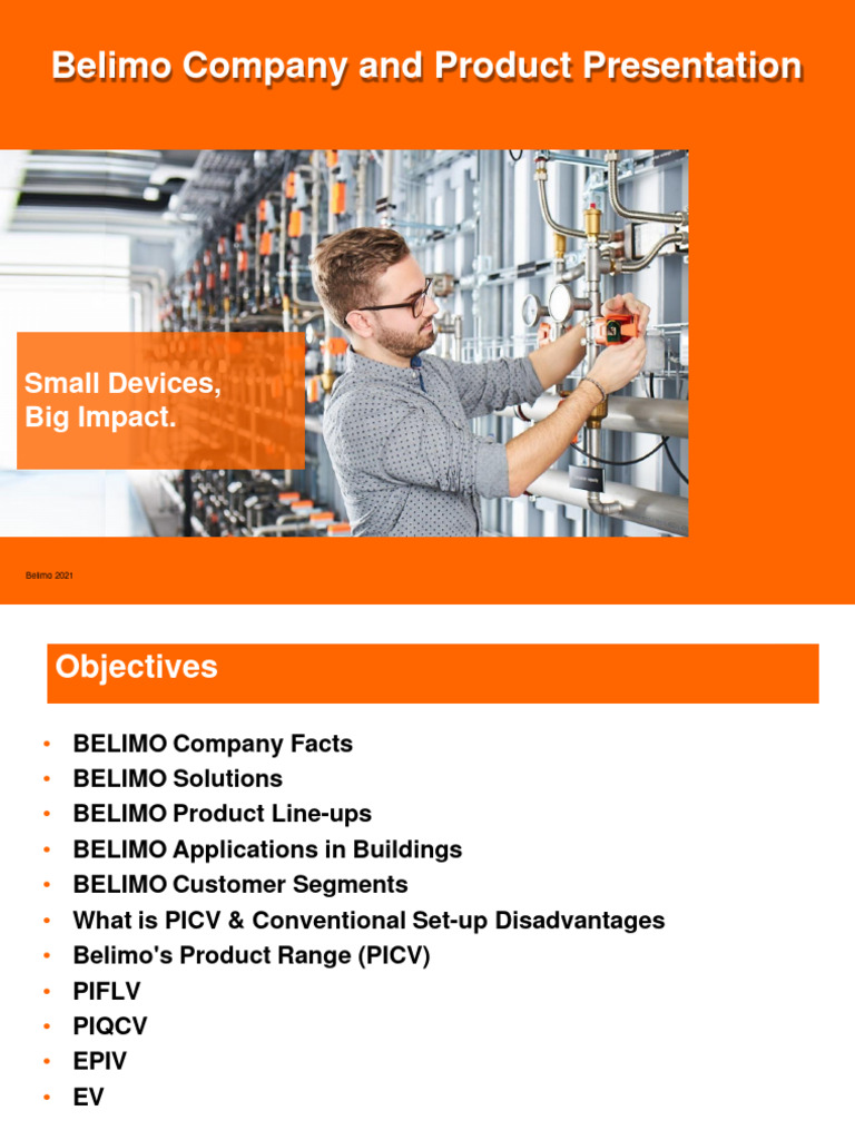 BELIMO Co. Profile & PICV (Rev. 4) | PDF | Valve | Pump