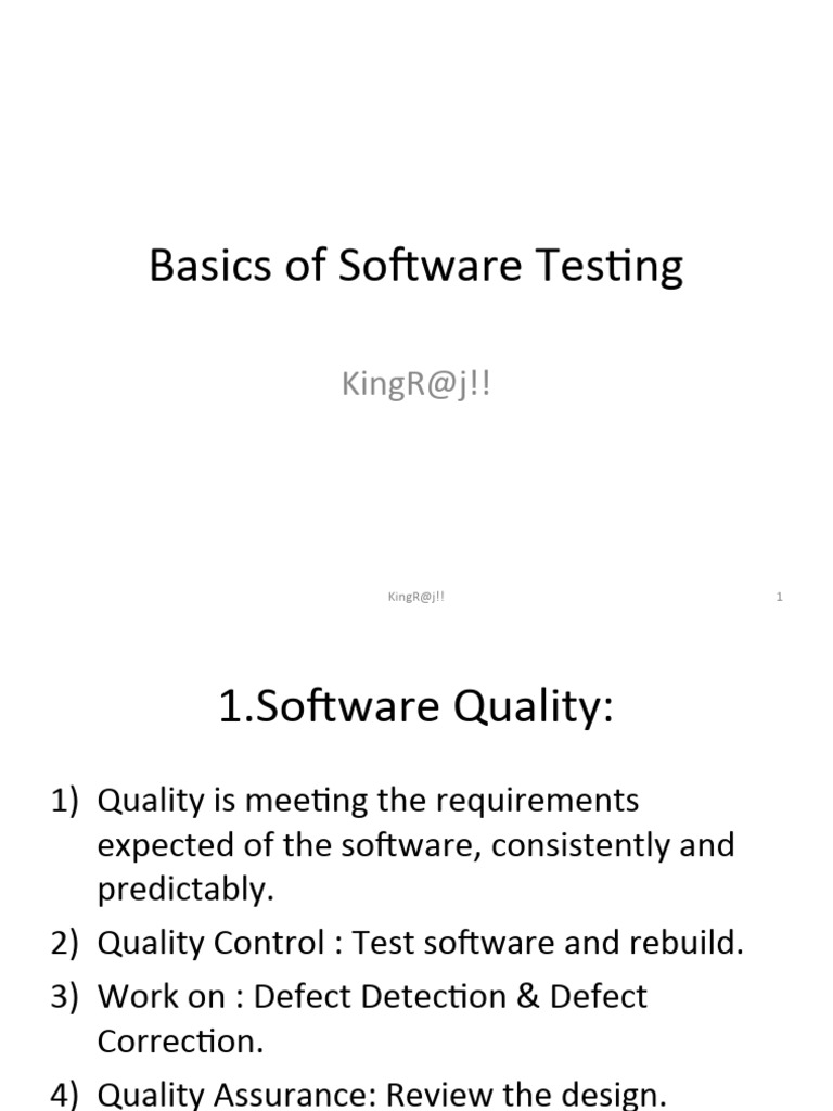 Software Testing Fundamentals Explained | PDF | Software Testing ...