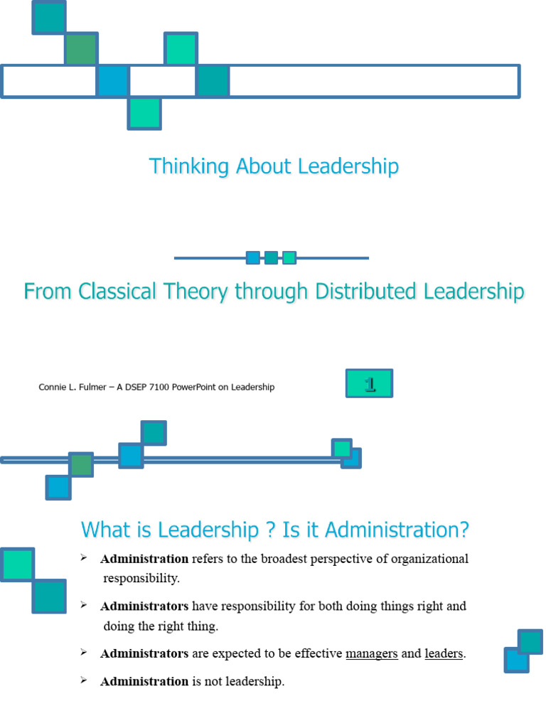 DSEP 7100 Leadership Powerpoint On Leadership | PDF | Leadership | Control (Social And Political)