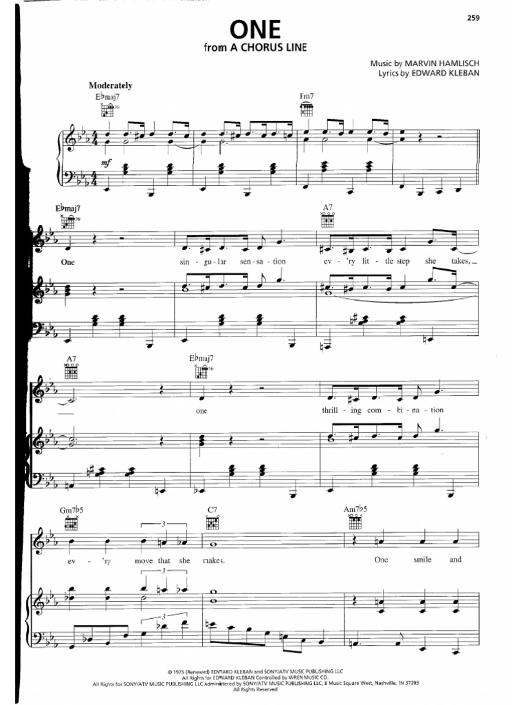 A Chorus Line - One | PDF