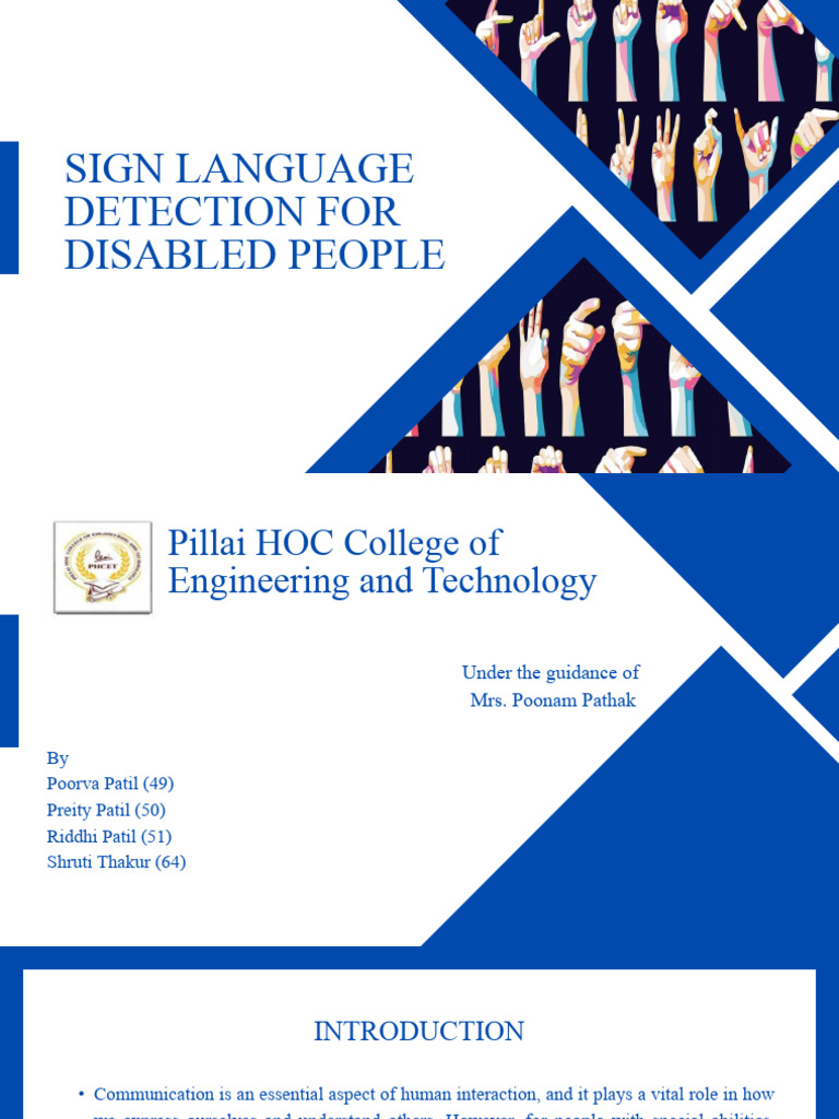 Sign Language Detection | PDF | Sign Language | Communication