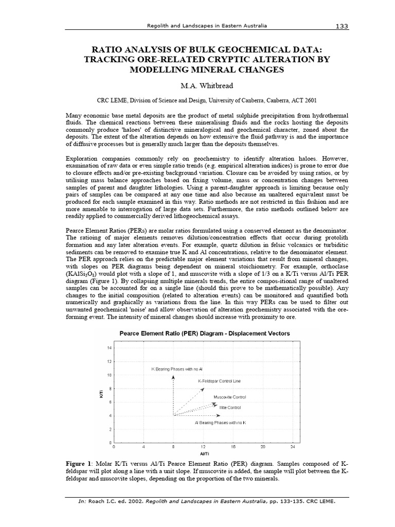 Ratio Analysis of Bulk Geochemical Data Tracking o | PDF | Geochemistry | Minerals