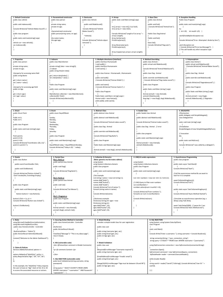 Dot Net Codes 2 Download Free Pdf Class Computer Programming Constructor Object