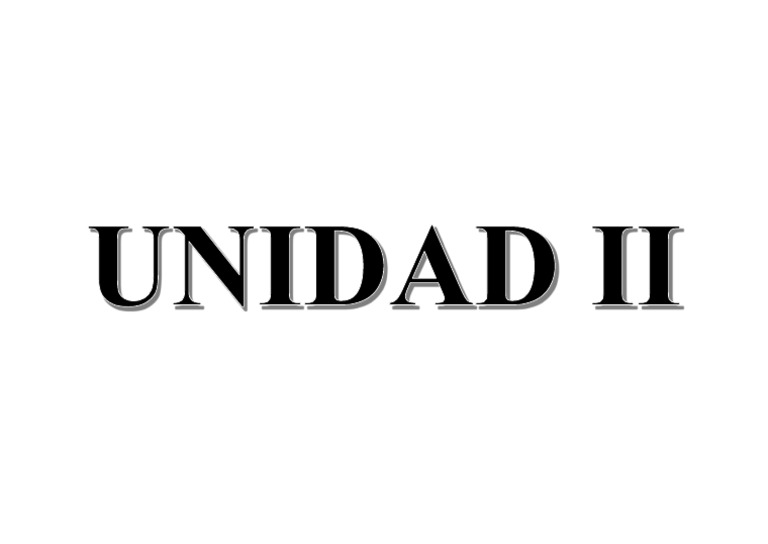 Unidad Ii | PDF