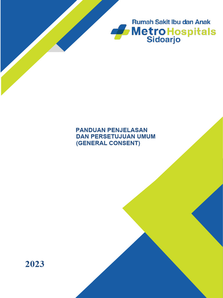 Panduan Penjelasan Dan Persetujuan Umum (General Consent) | PDF