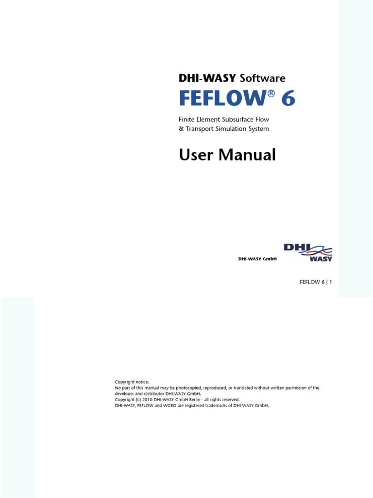 FEFLOW Description | PDF | Window (Computing) | Coordinate System