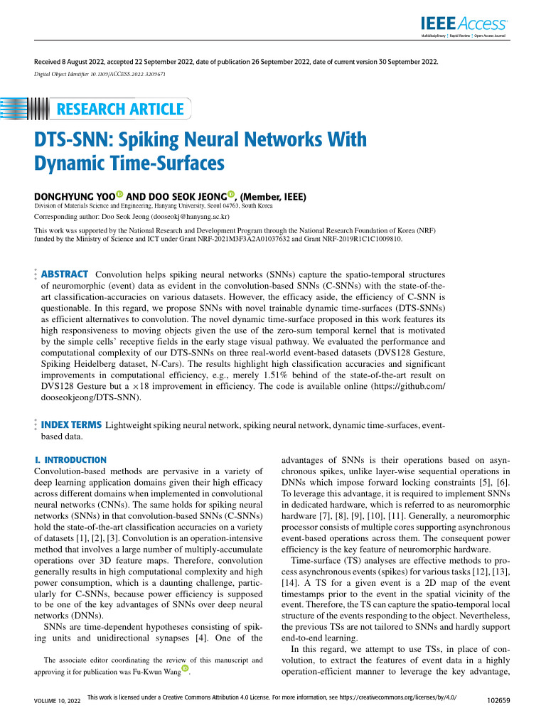 yoo_2022_ieeeAccess_DTS-SNN_Spiking_Neural_Networks_With_Dynamic_Time ... yoo_2022_ieeeAccess_DTS-SNN_Spiking_Neural_Networks_With_Dynamic_Time ...