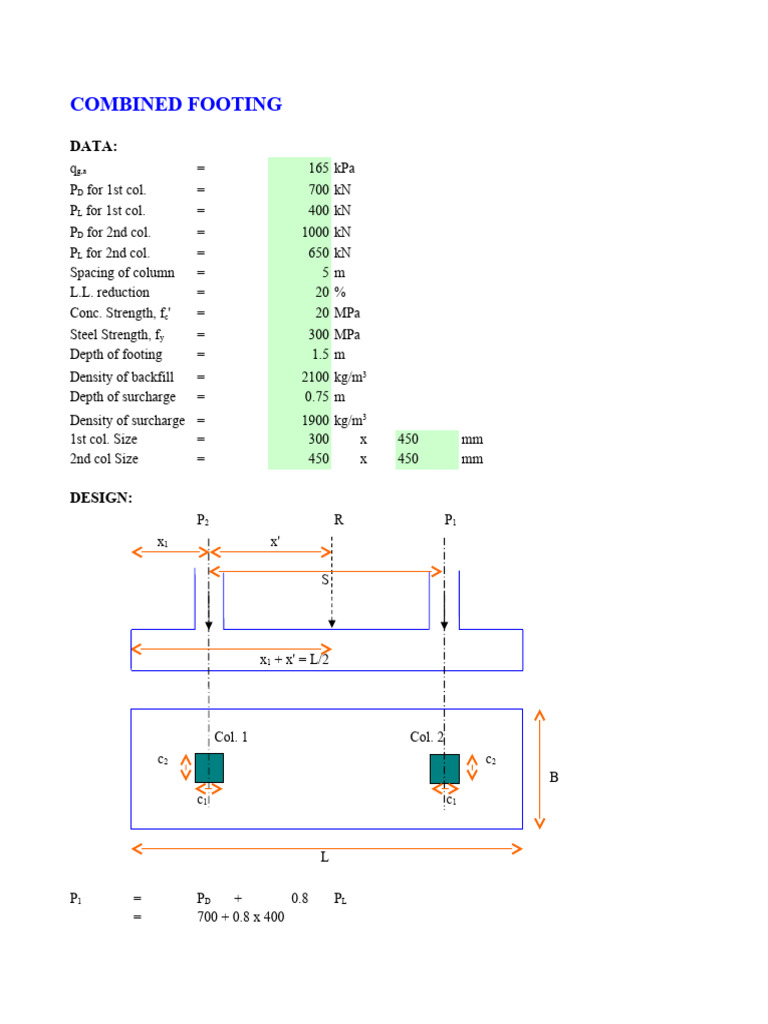 Combined Footing | PDF