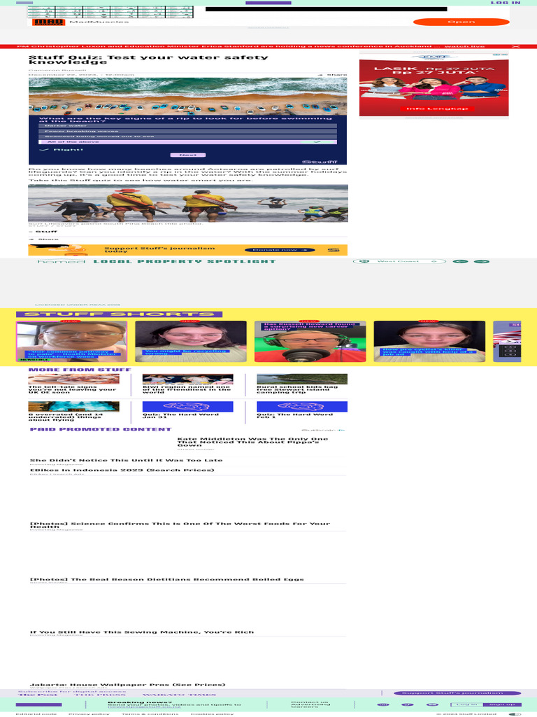 Quiz Test Your Water Safety Knowledge Stuff | PDF