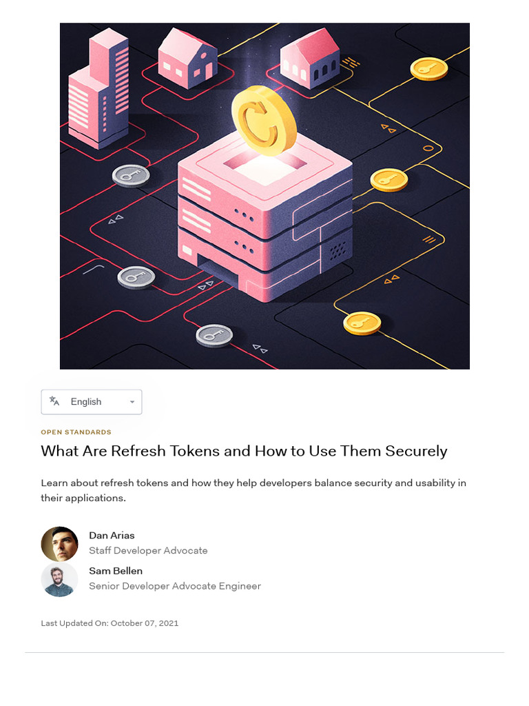 SDFNSDJFSLF Lkwhat Are Refresh Tokens and How To Use Them Securely | PDF | Information ...