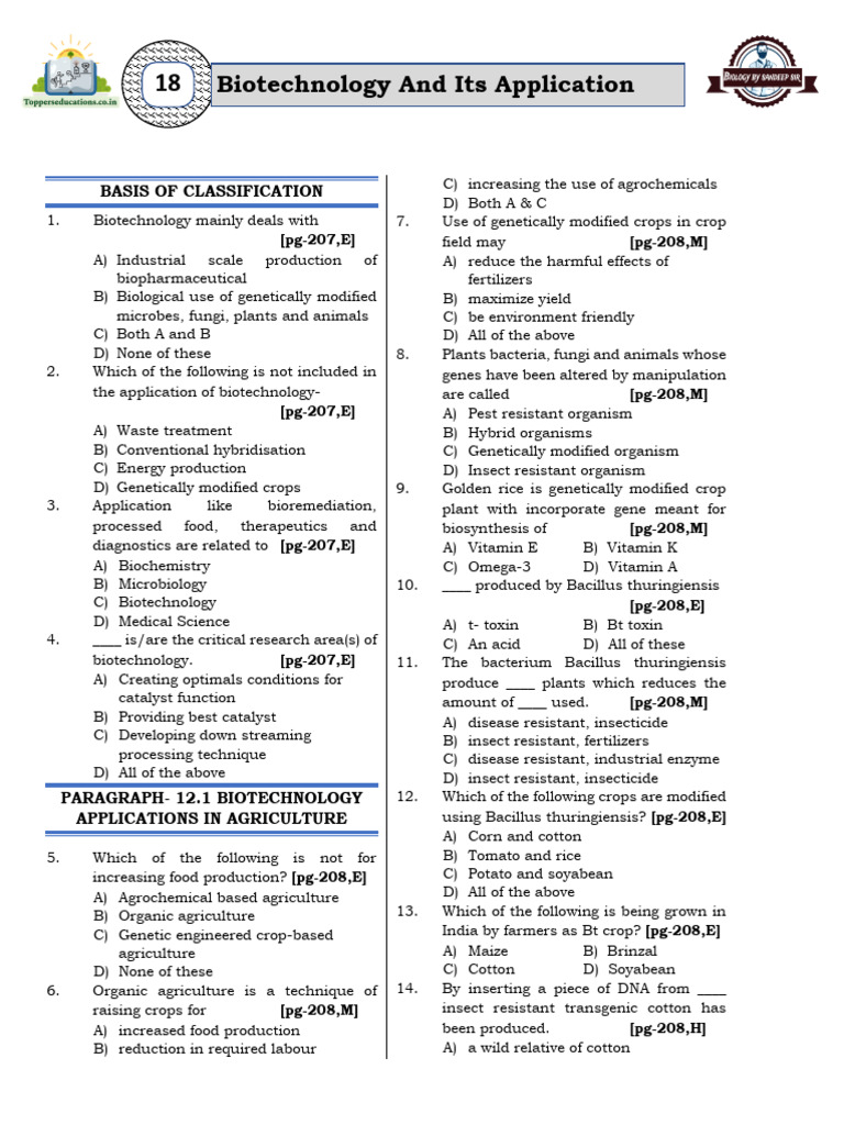 Biotechnology Its Applications | PDF | Polymerase Chain Reaction ...
