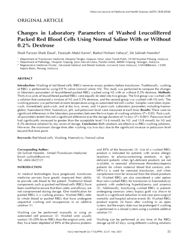 MJMHS 0505 | PDF | Saline (Medicine) | Spss