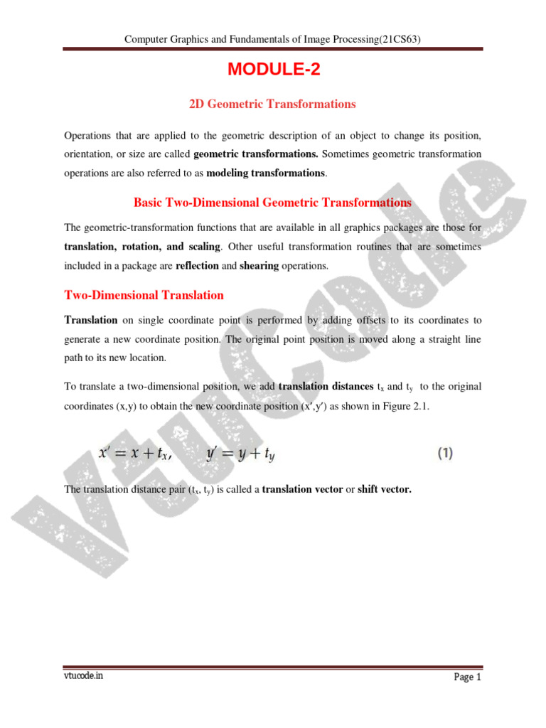@vtucode - in 21CS63 Module 2 PDF 2021 Scheme | PDF | 2 D Computer ...