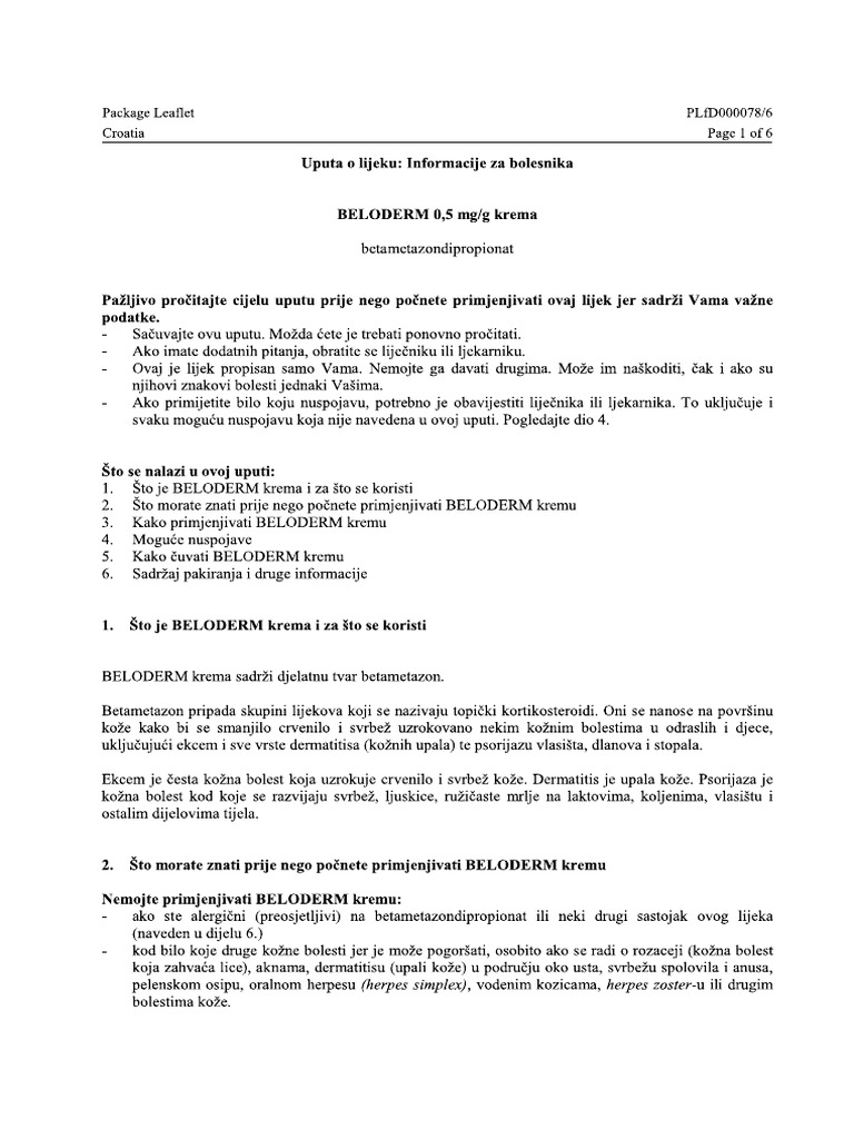 Beloderm Krema-U FfUJIvR | PDF