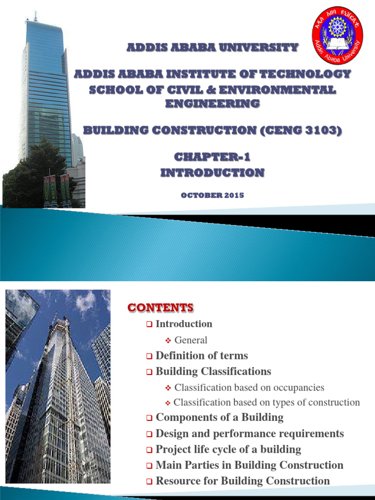 Chapter-1 Introduction (Final) | PDF | Structural Load | Building