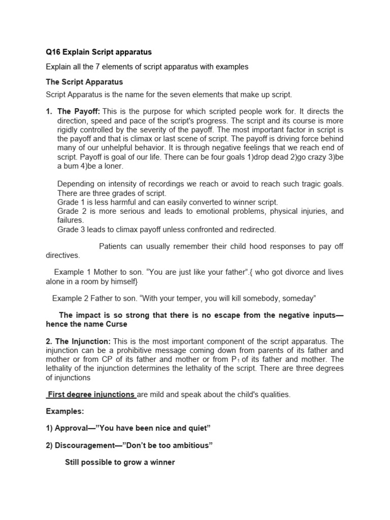 Understanding Script Apparatus | PDF | Behavioural Sciences | Psychology