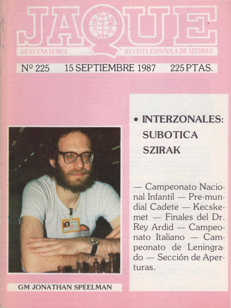 Jaque #225 | PDF | Aperturas de ajedrez | Ajedrez