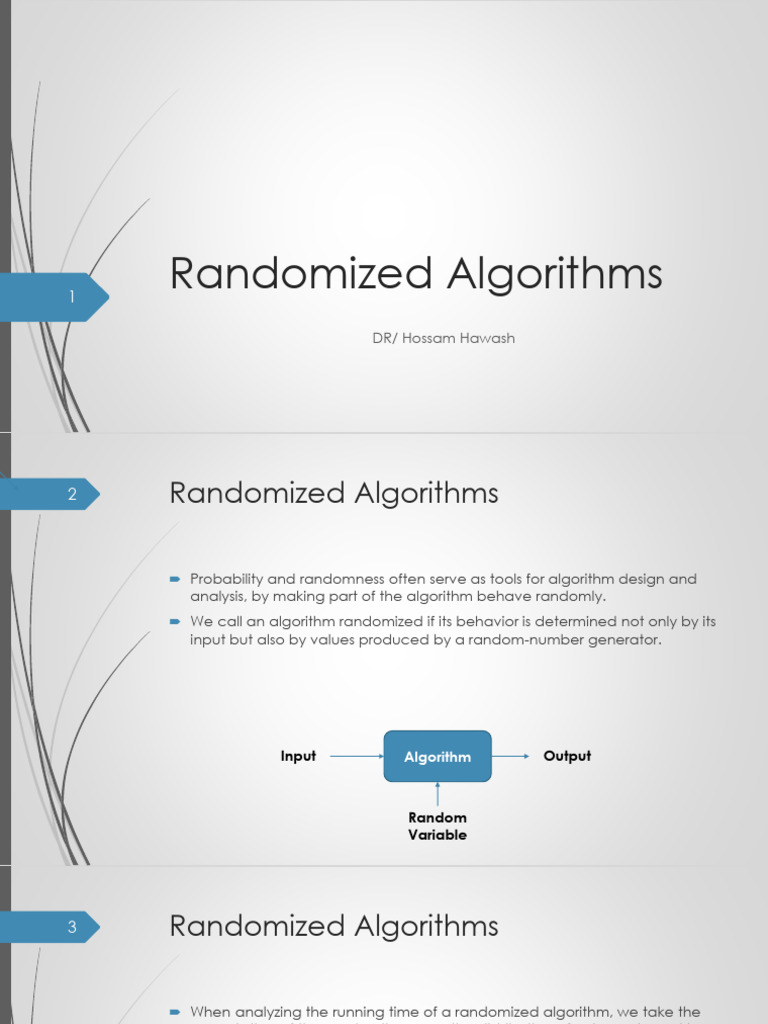 Lec4, Algorithm Analysis & Design, Randamized Algorithms | PDF | Algorithms And Data Structures ...