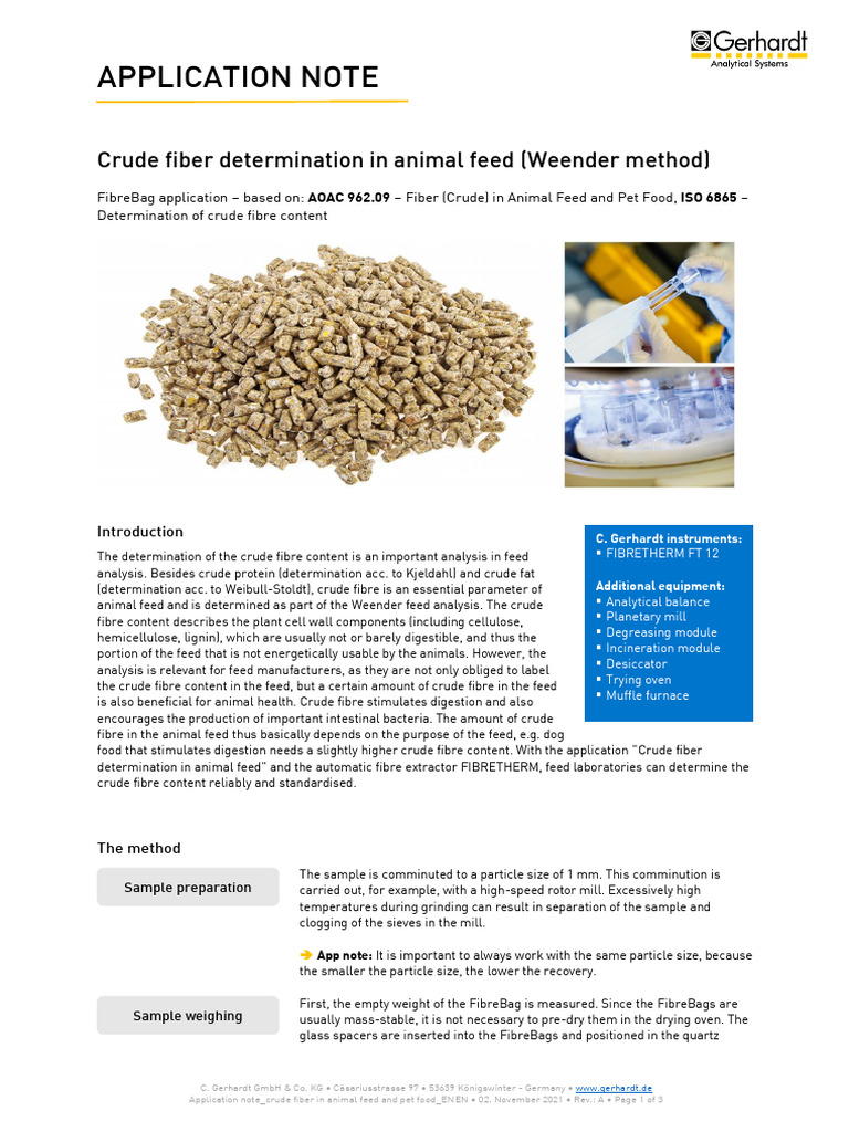 Application note_crude fiber in animal feed and pet food_english ...