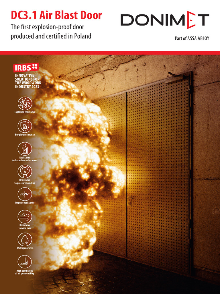 DC3.1 Air Blast Explosion-Proof Door | PDF | Door | Explosion