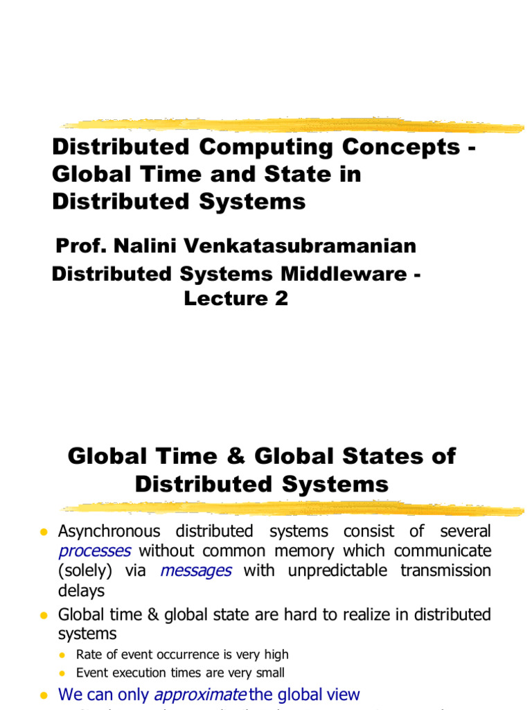 GlobalTimeState | Download Free PDF | Distributed Computing | Information And Communications ...
