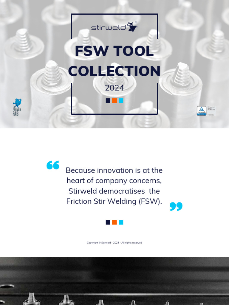 Catalogue_Stirweld_FSW_tools_2024_web | PDF | Welding | Construction