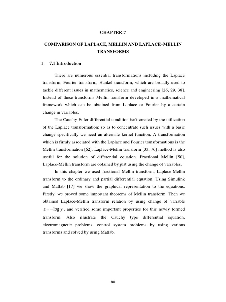 Laplace, Mellin, and Laplace-Mellin Transforms | PDF | Laplace ...