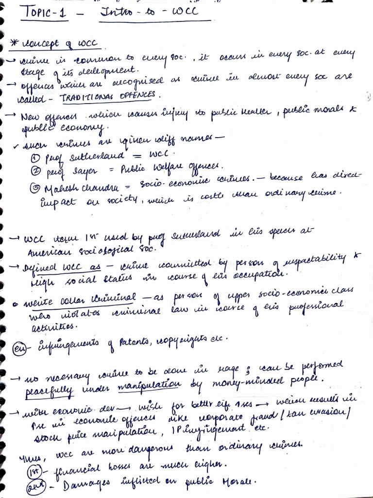 topic 1-2 white collar crime | PDF