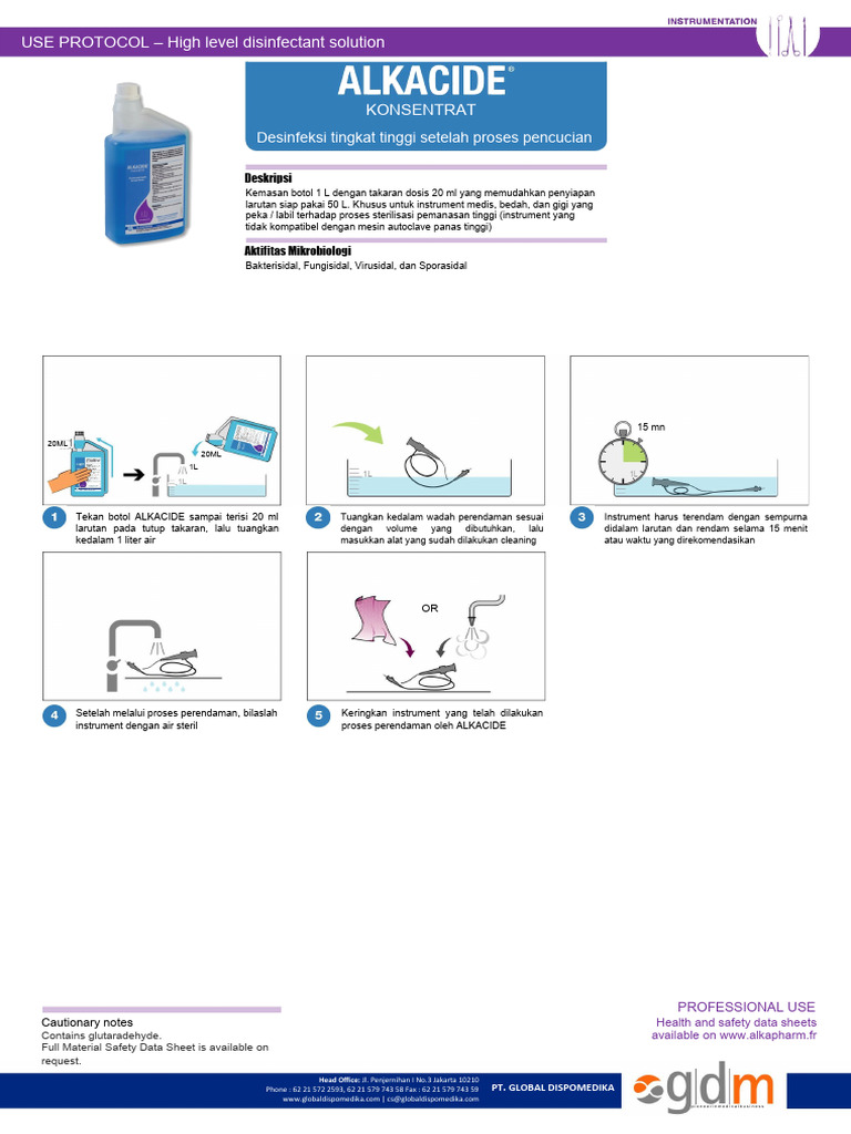 Sop Alkacide Dan Alkazyme 1 | PDF | Kesehatan Holistik