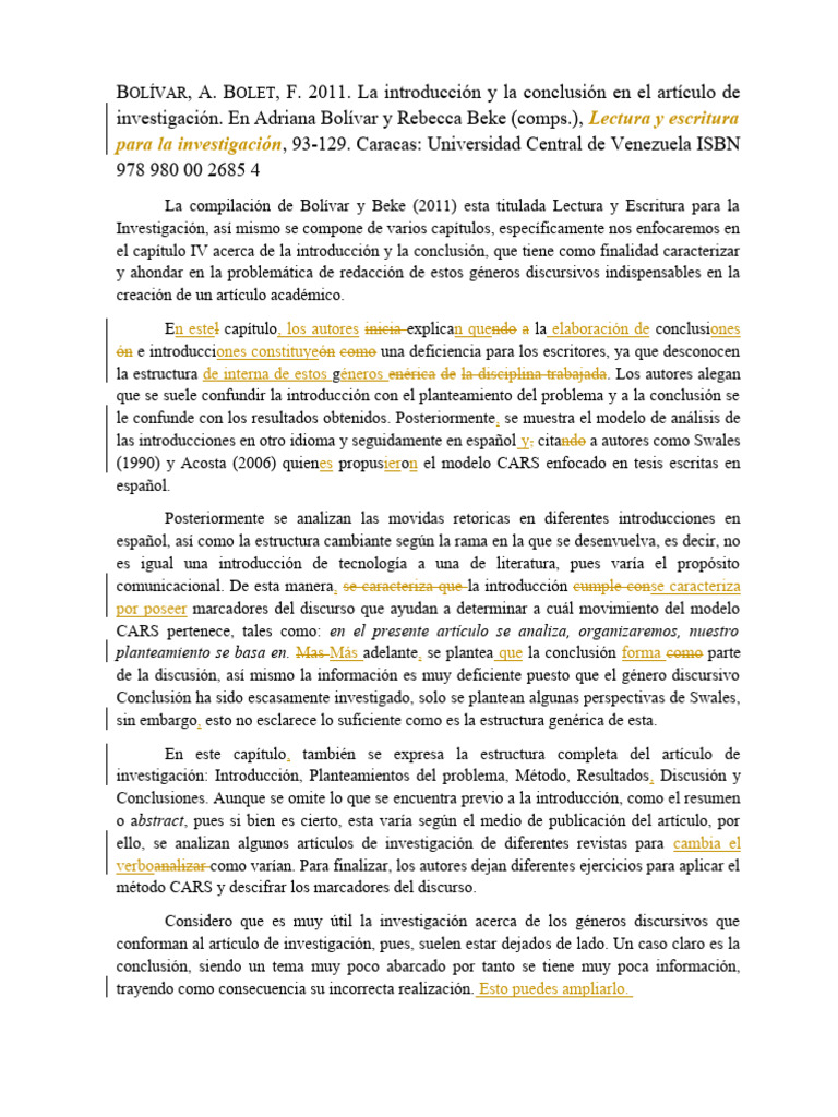 Estructura de Introducciones y Conclusiones | PDF | Science